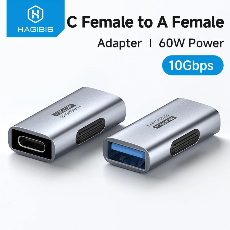 Hagibis USB C Female to USB Female Adapter USB 3.2 OTG 60W – Hagibis Shop